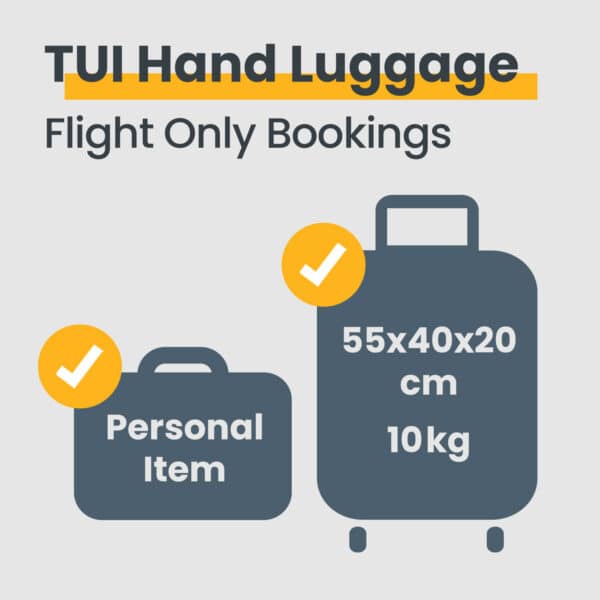 Guide to TUI Hand Luggage Size & Baggage Allowance